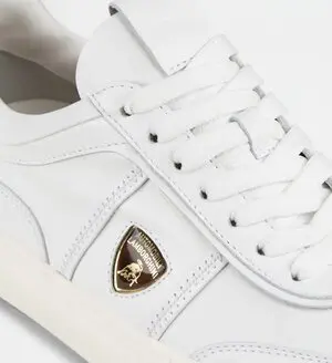 TOD'S Automobili Lamborghini Panelled Lace-up Leather Sneakers