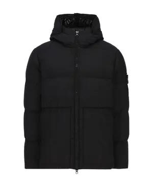 Stone Island Compass-patch Puffer Jacket - Black