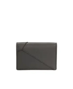 Loewe Puzzle Business Cardholder In Classic Calfskin