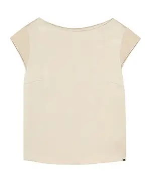 Herno Crepe De Chine Top - Nude