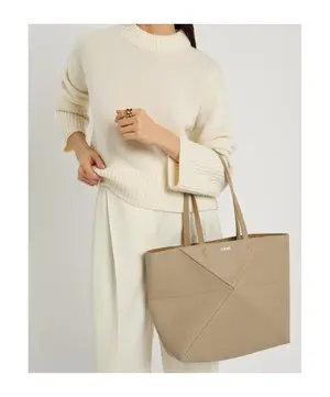 Loewe Puzzle Fold Medium Leather Tote Bag