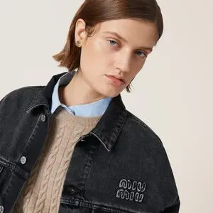 Miu Miu Denim Blouson Jacket