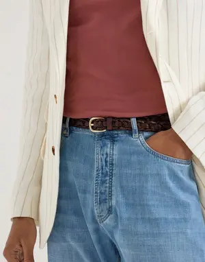 Brunello Cucinelli Braided Leather Belt