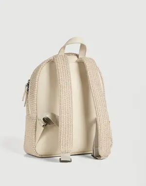 Brunello Cucinelli Raffia Bear Backpack