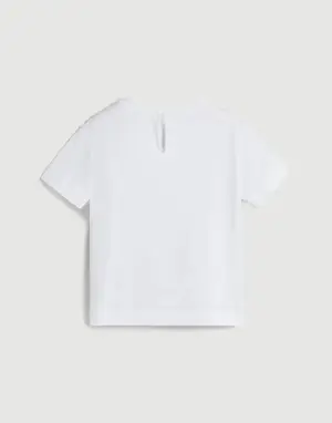 Brunello Cucinelli Striped Sequin Detail T-shirt