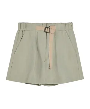 Brunello Cucinelli Belted Twill Shorts