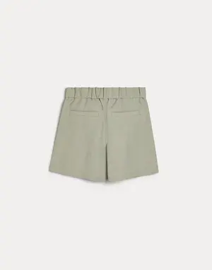 Brunello Cucinelli Belted Twill Shorts