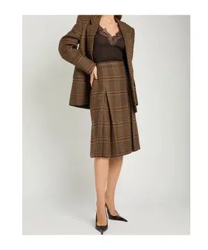 Saint Laurent Houndstooth Wool Blazer