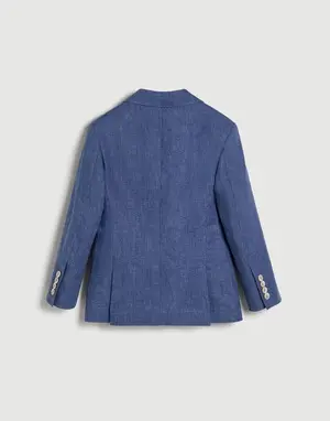 Brunello Cucinelli Délave Linen Double-breasted Blazer