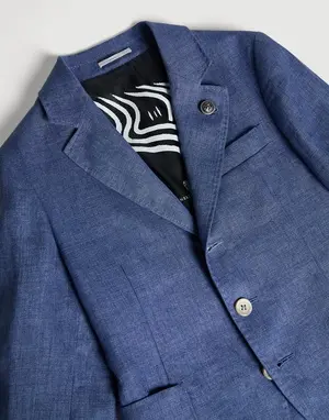 Brunello Cucinelli Délave Linen Double-breasted Blazer