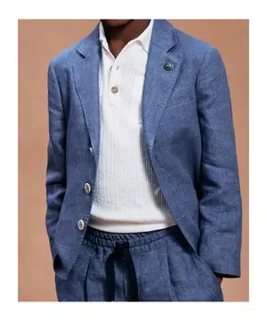 Brunello Cucinelli Délave Linen Double-breasted Blazer
