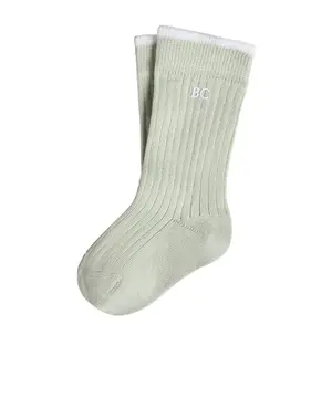 Brunello Cucinelli Cotton Knit Baby Bernie Socks - Mint Green