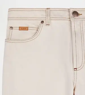 TOD'S Waistband Denim Trousers