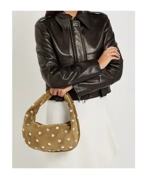 Khaite Olivia Medium Studded Top Handle Bag