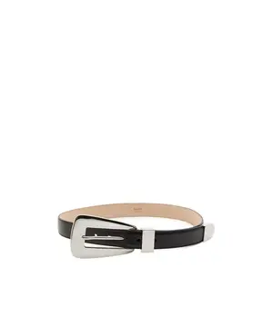 Khaite Lucca Leather Belt - White