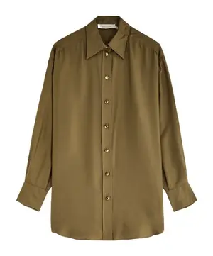 Zimmermann Crush Silk-twill Shirt