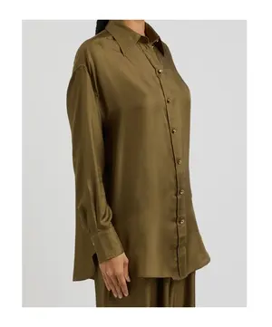 Zimmermann Crush Silk-twill Shirt