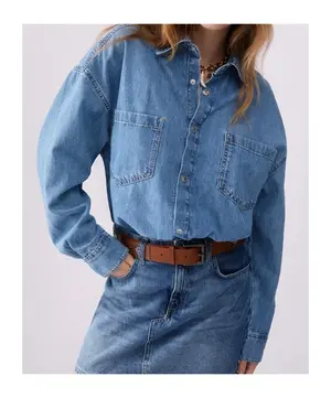 Liu Jo Short Denim Dress With Belt