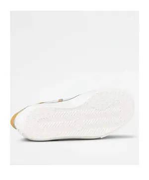 TOD'S Automobili Lamborghini Panelled Lace-up Leather Sneakers - Gray/white/yellow