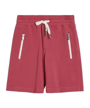 Brunello Cucinelli Cotton Piqué Bermuda Shorts With Drawstring
