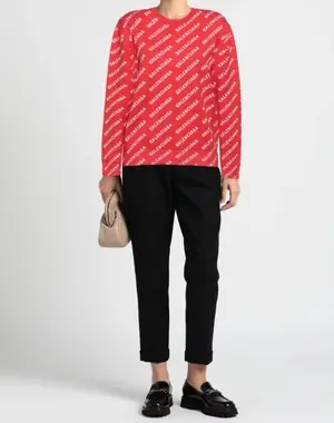 Balenciaga All-over Logo Crewneck Pullover
