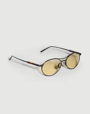 Brunello Cucinelli Full Rim Round Frame Sunglasses