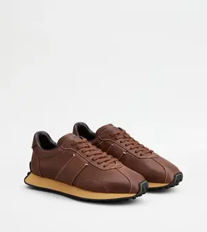 TOD'S Calfskin Round-toe Sneakers