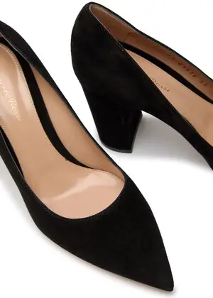 GIANVITO ROSSI Piper 85 Suede Pumps