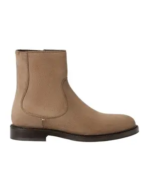 Brunello Cucinelli Round-toe Boots - Beige