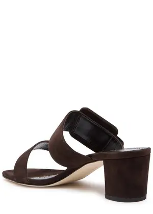 Manolo Blahnik Titubanew 50 Suede Sandals