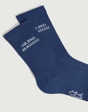 Brunello Cucinelli Cotton Knit Socks With Intarsia