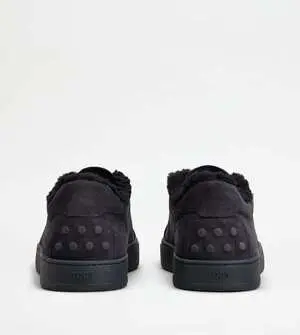 TOD'S Pashmy Suede Sneakers With Shearling Lining