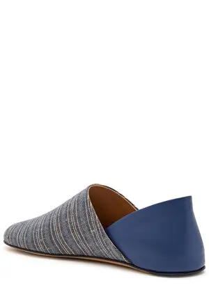 J.W.ANDERSON Striped-jacquard Woven Babouche Flats