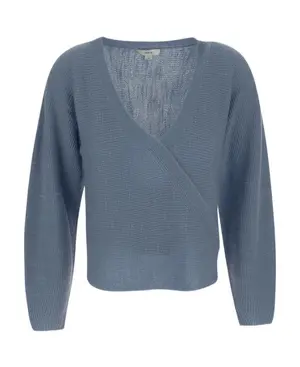 Vince Long-sleeved V-neck Wrap Jumper