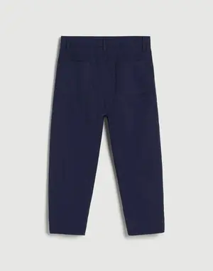 Brunello Cucinelli Cotton Crêpe Batavia Ergonomic Trousers