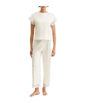 ERES Lace-trim Apricot T-shirt