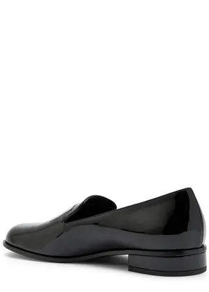 Givenchy Tux Logo Patent Leather Loafers
