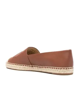 Ralph Lauren Cameryn Embossed Logo Espadrilles - Tan