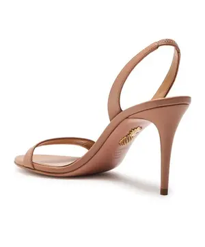 AQUAZZURA So Nude 85 Leather Slingback Sandals