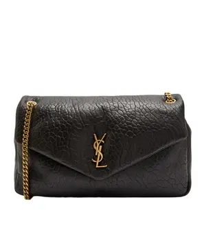 Saint Laurent Calypso Large Padded Leather Shoulder Bag - Black