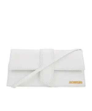 Jacquemus Le Bambino Leather Shoulder Bag - White