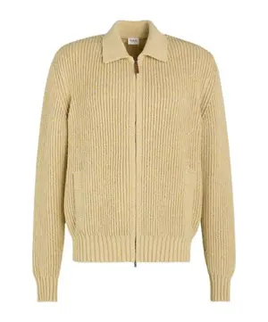 TOD'S Long-sleeved Collared Cardigan With Front Zipper