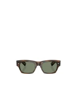 Oliver Spencer Square Frame Sunglasses - Green