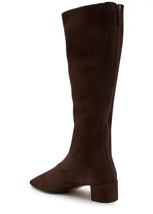 AQUAZZURA Saint Honore 35 Suede Knee-high Boots