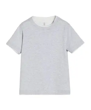 Brunello Cucinelli Cotton Jersey T-shirt With Faux-layering