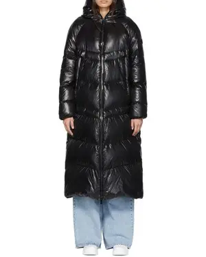 Moncler Chanon Long Down Jacket