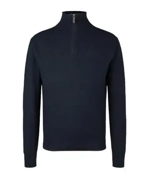 TOD'S Half-zip Knit Sweater - Blue