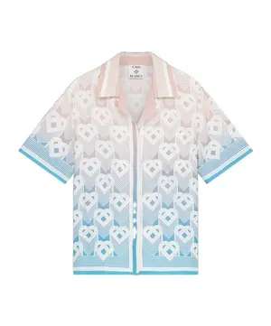 Casablanca Gradient Heart Monogram Short-sleeved Shirt