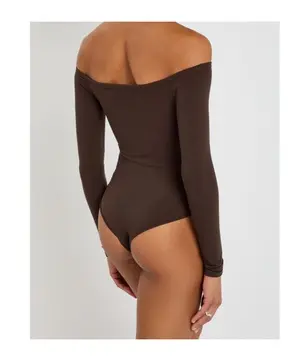 Alaïa Off-the-shoulder Stretch-nylon Bodysuit