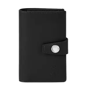 Brunello Cucinelli Leather Zipper Wallet - Black